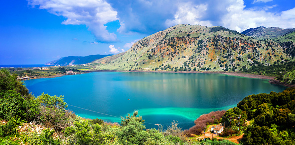 Rent a vehicle in Crete - Kournas Lake